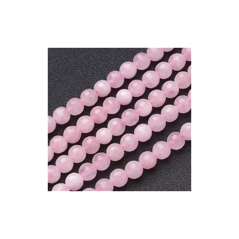 Margelute cuart roz fatetat » Pietre semipretioase