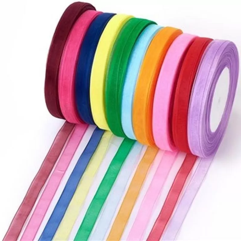 Mercerie online » Ate, snururi, panglica organza lata