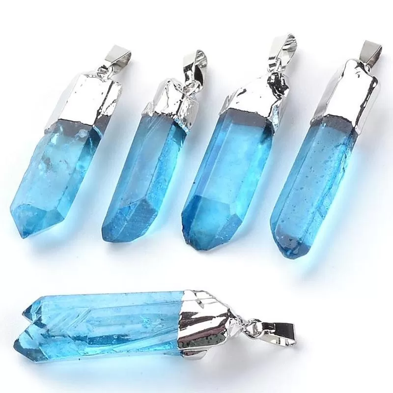 Pandantive semipretioase » Pandantiv cuart fatetat colorat